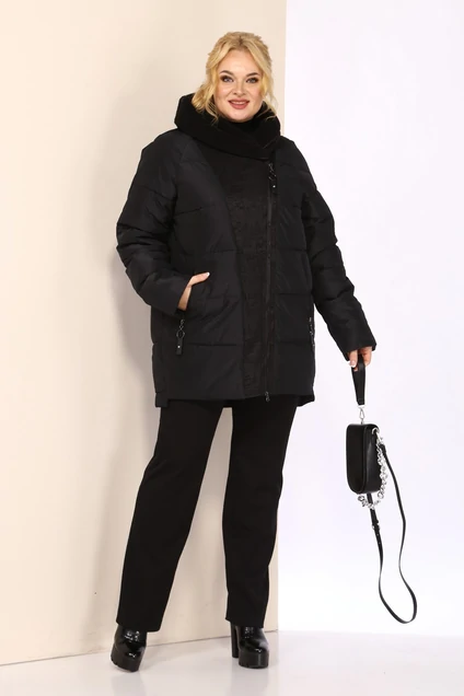 Куртка 2088 черный-1 Shetti купить в интернет магазине Велесмода